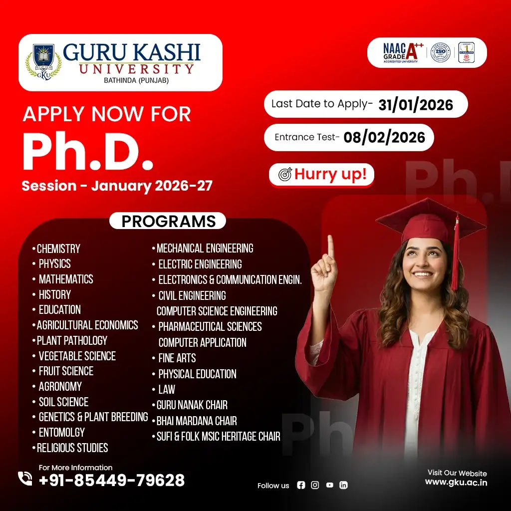 Best Private University in Punjab, India - GKU
